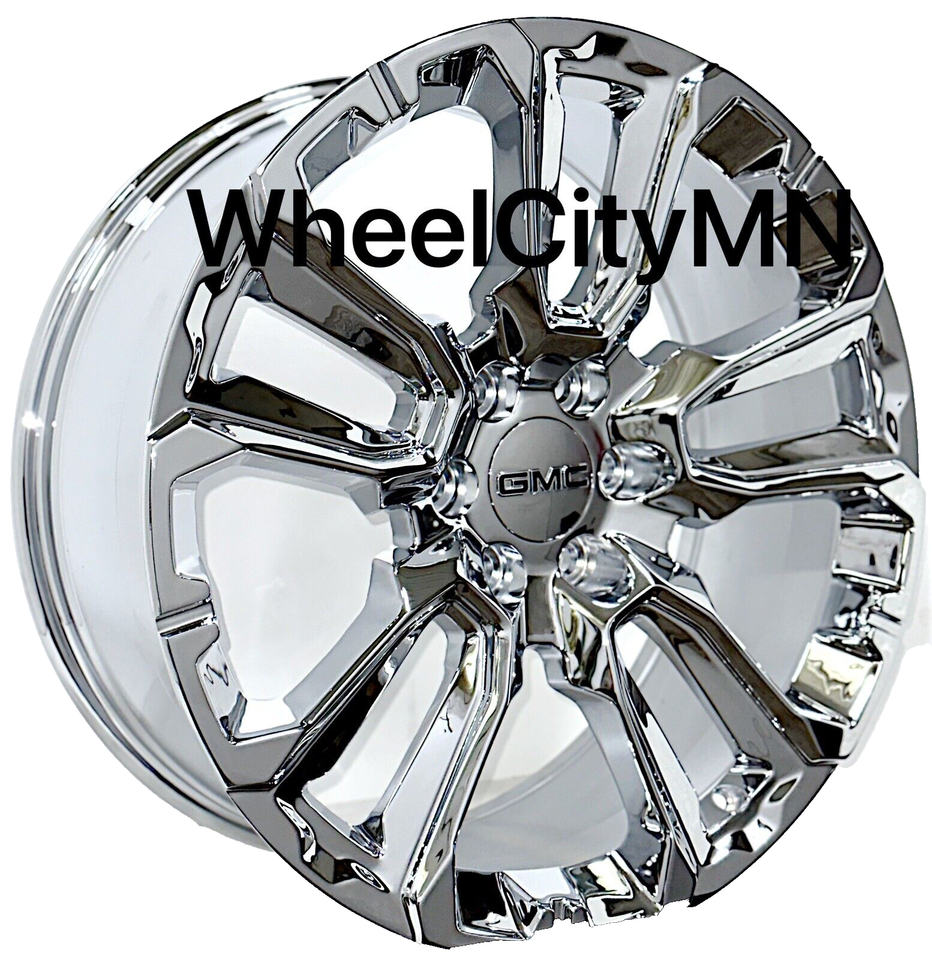 22” chrome OE 84582669 replica wheels fits GMC Sierra 1500 Denali ...
