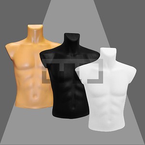 HIGH QUALITY HALF BODY MALE MANNEQUIN TORSO BODY FORM DISPLAY BUST | eBay
