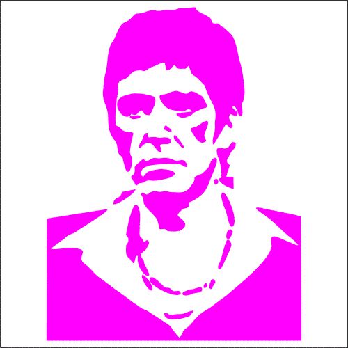 Scarface Stencil