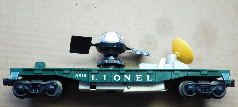 Lionel non-functional Satellite Launching Car Rd# 3519 Two Disc ...