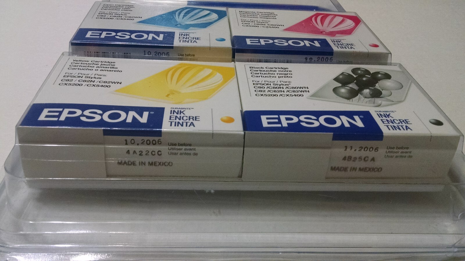 Expired Epson Ink Cartridges Epson Stylus Printer C82/C82N/C82WN/CX5200 ...
