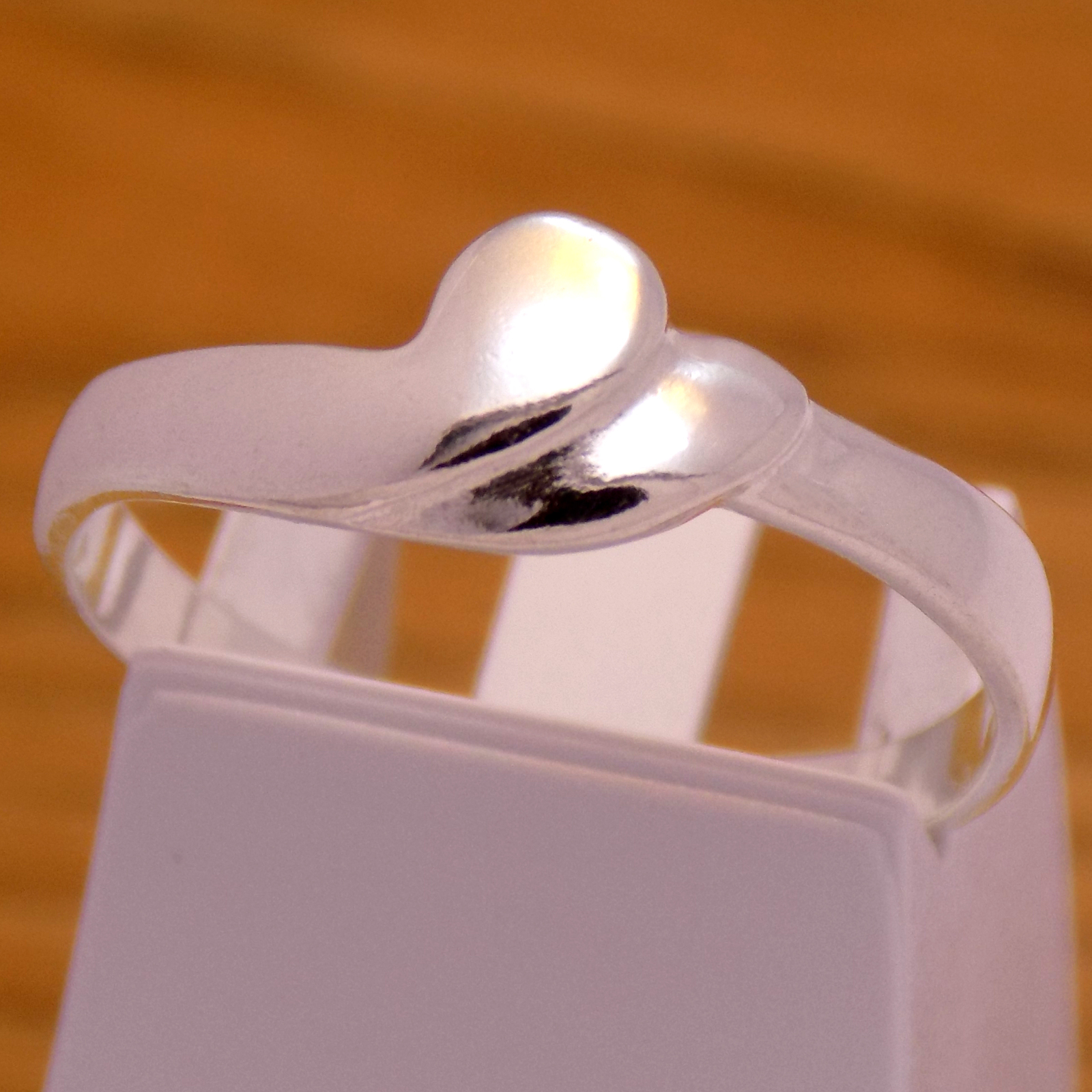 Stylish Elegant 925 Sterling Silver Gently Cute Charming Fancy Heart ...