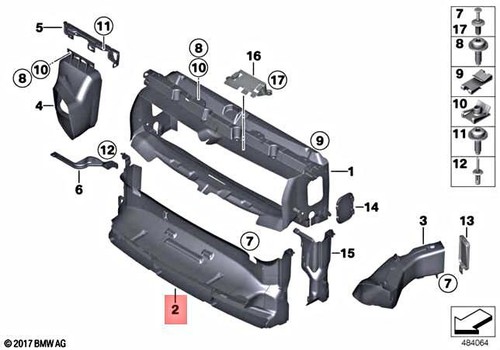 Genuine BMW F22 F23 218d 218i 220d 220dX 220i 225d Air Duct Bottom ...