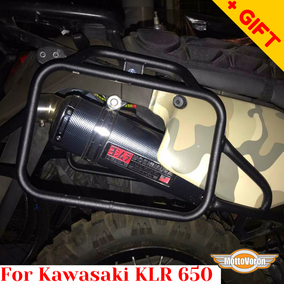 For Kawasaki KLR650 pannier rack KLR 650 KL-650A side carrier (1987 ...