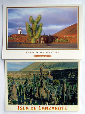 Postcards (2) - LANZAROTE - JARDIN DE CACTUS - SPAIN (SP12-7) | eBay UK
