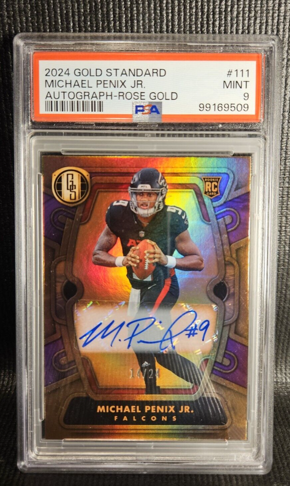2024 PANINI GOLD STANDARD #111 MICHAEL PENIX JR. ROOKIE AUTO /24 RC 💎 ...