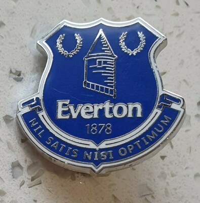 Everton FC Official Blue and White Club Crest Pin Badge - Great Gift ...