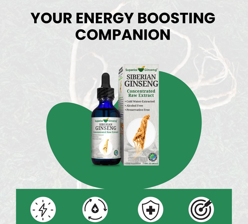 Superior Ginseng Organic Siberian Ginseng Root Extract - Immune System ...