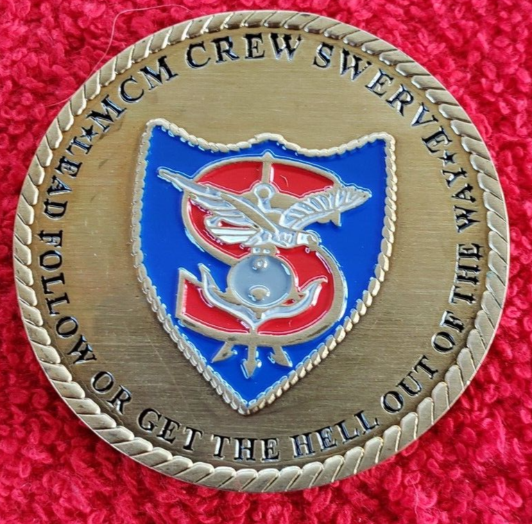 US NAVY MCM CREW SWERVE CHALLENGE COIN (USCG ARMY NAVY AIR FORCE | eBay