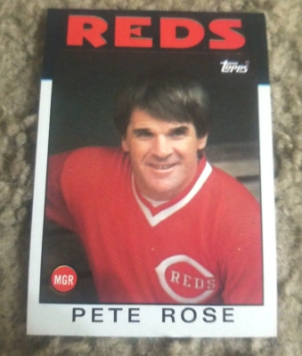 PETE ROSE 1986 TOPPS MANAGER CARD #741 CINCINNATI REDS | eBay