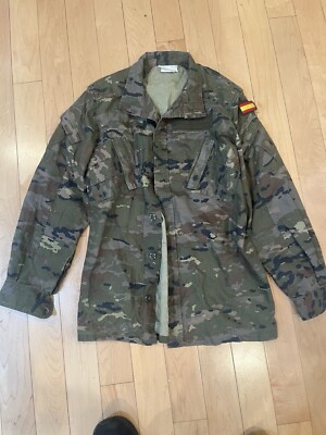 Spanish Army M09 Camo Combat Shirt Lightweight Jacket Shirt Blouse ...