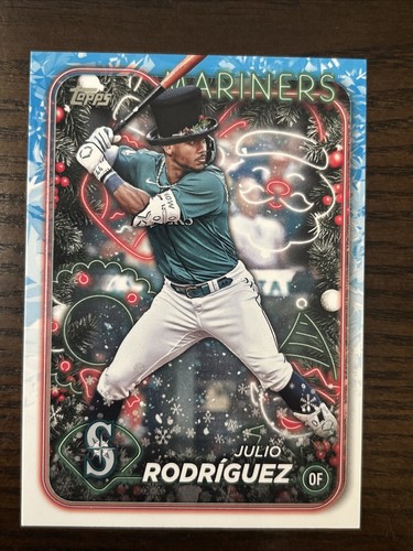 2024 Topps Holiday Mega Image Variation #H153 Julio Rodriguez Top Hat ...