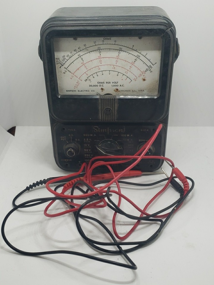 Simpson Model 260 Analog Multimeter | eBay