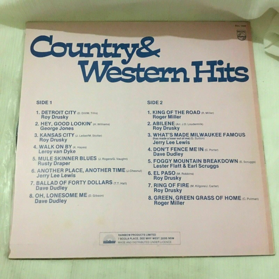 Country & Western Hits Vinyl LP | eBay