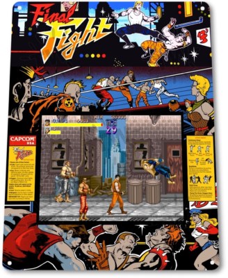 Final Fight Classic Capcom Arcade Marquee Game Room Wall Decor Large ...