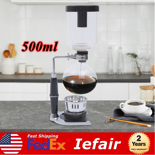 Japanese Style Vacuum Glass Siphon Pot Percolators 5 Cups Syphon Coffee ...