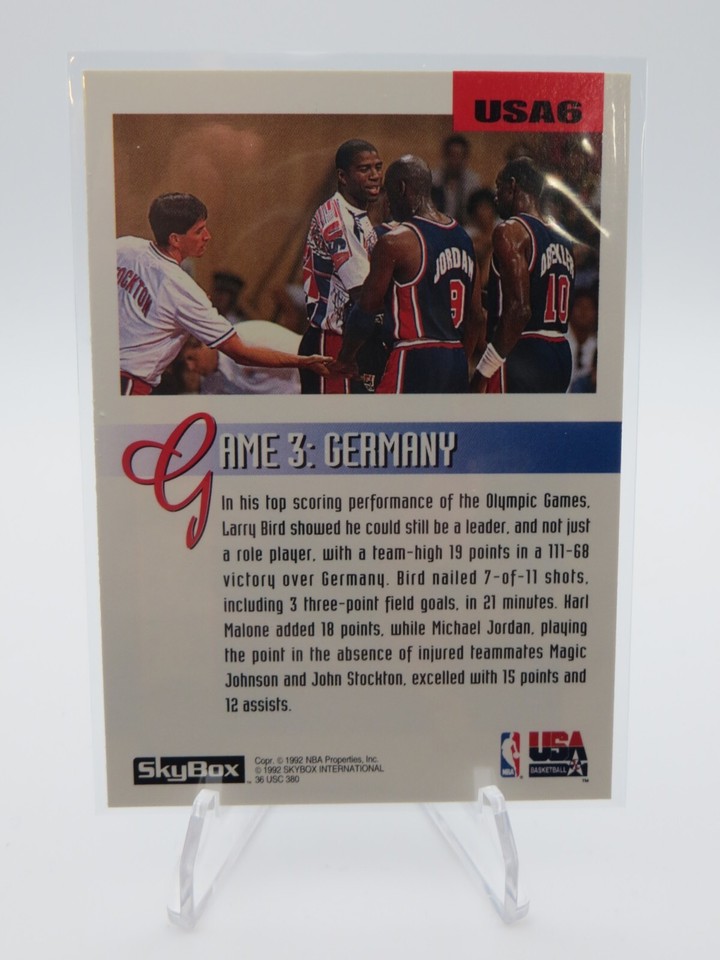 1992-93 Skybox Team USA Larry Bird Insert #USA6 Boston Celtics star HOF ...