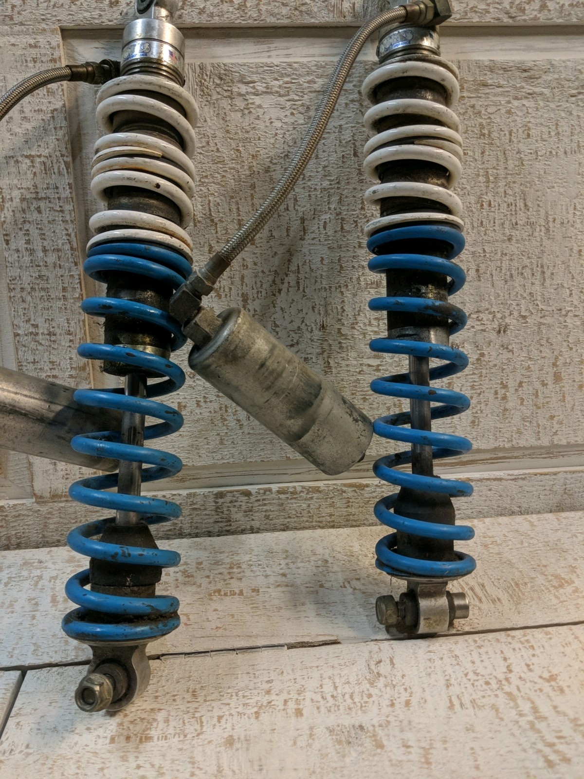 Works Performance Remote Reservoir Shocks Honda TRX250 | eBay