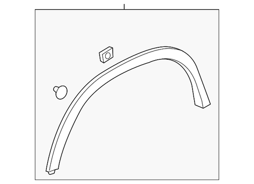 Genuine GM Primed Passenger Side Front Fender Wheel Opening Molding ...