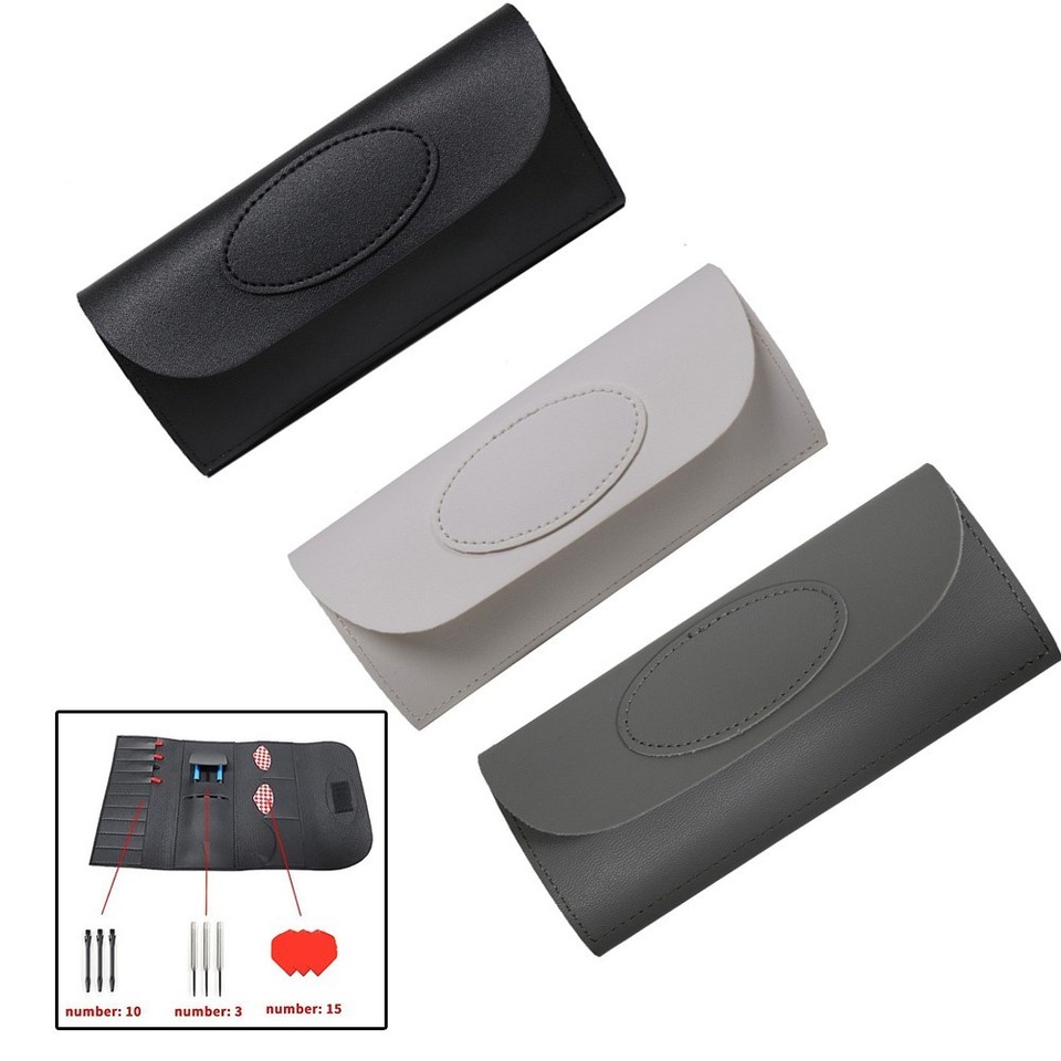 Compact Foldable PU Leather Darts Organizer Tip Holder Shafts Travel ...