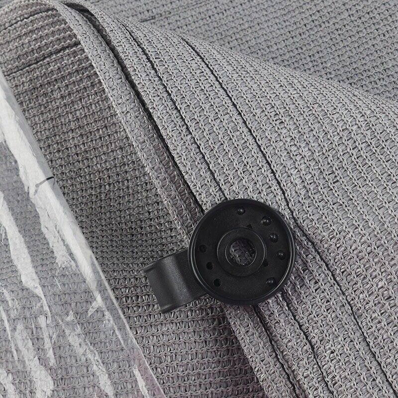 1-50pcs Shade Cloth Heavy Duty Lock Grip Detachable Round Sunscreen ...