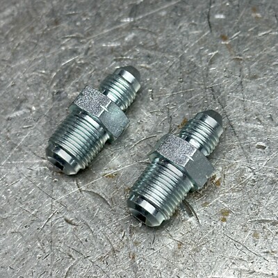 2 Steel Brake Adapter Fittings M12 x 1.0 (Metric 12mm) to 3AN -3 Bubble ...