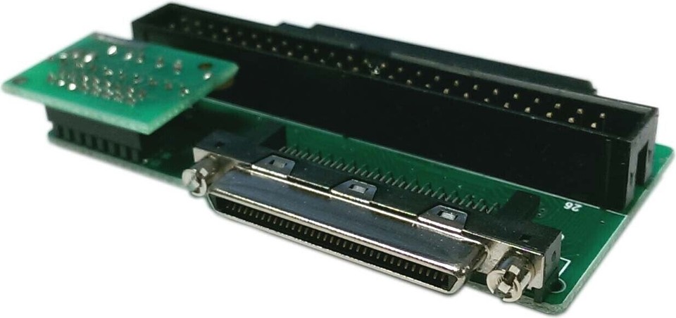 SCSI Adapter VHDCI 0.8mm to 68Pin Female & IDC 50Pin Male with ...