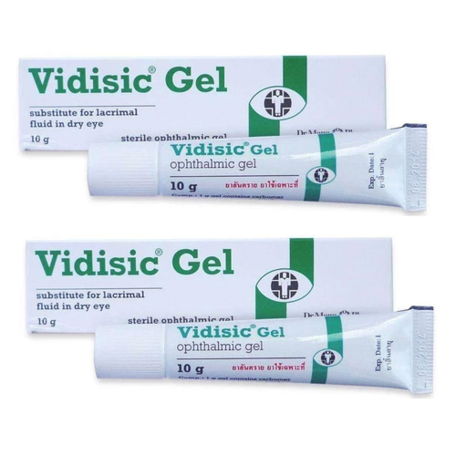 2x 10g Vidisic Gel Lacrimal Fluid in Dry Eye Ophthalmic Gel Refreshing ...