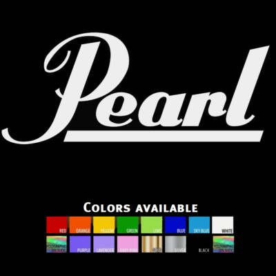 Pearl Drums Logo Vinyl Decal Die Cut Sticker | eBay