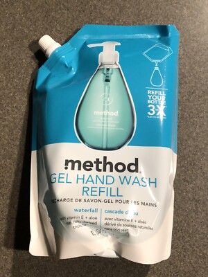 Method 34-oz Gel Hand Soap Refill Waterfall Scent w/Vitamin e + Aloe | eBay