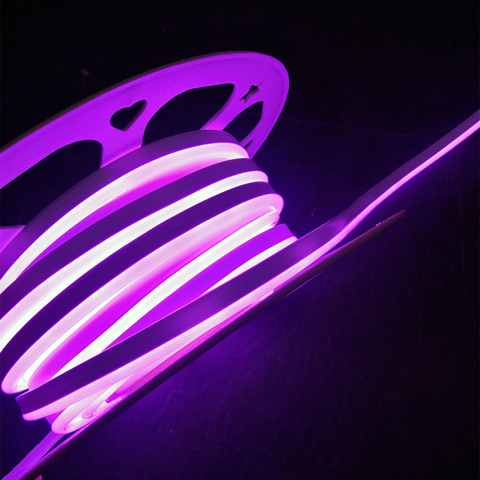 110V LED Neon Rope Light Strip Waterproof Indoor Outdoor Buliding Home ...