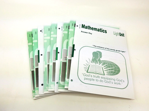 Christian Light Education, Math LightUnit 1005-1010 Workbooks and ...