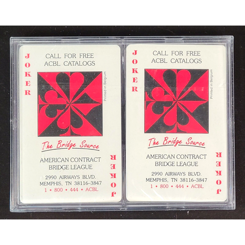Sealed American Contract Bridge League Playing Cards In Case Double ...