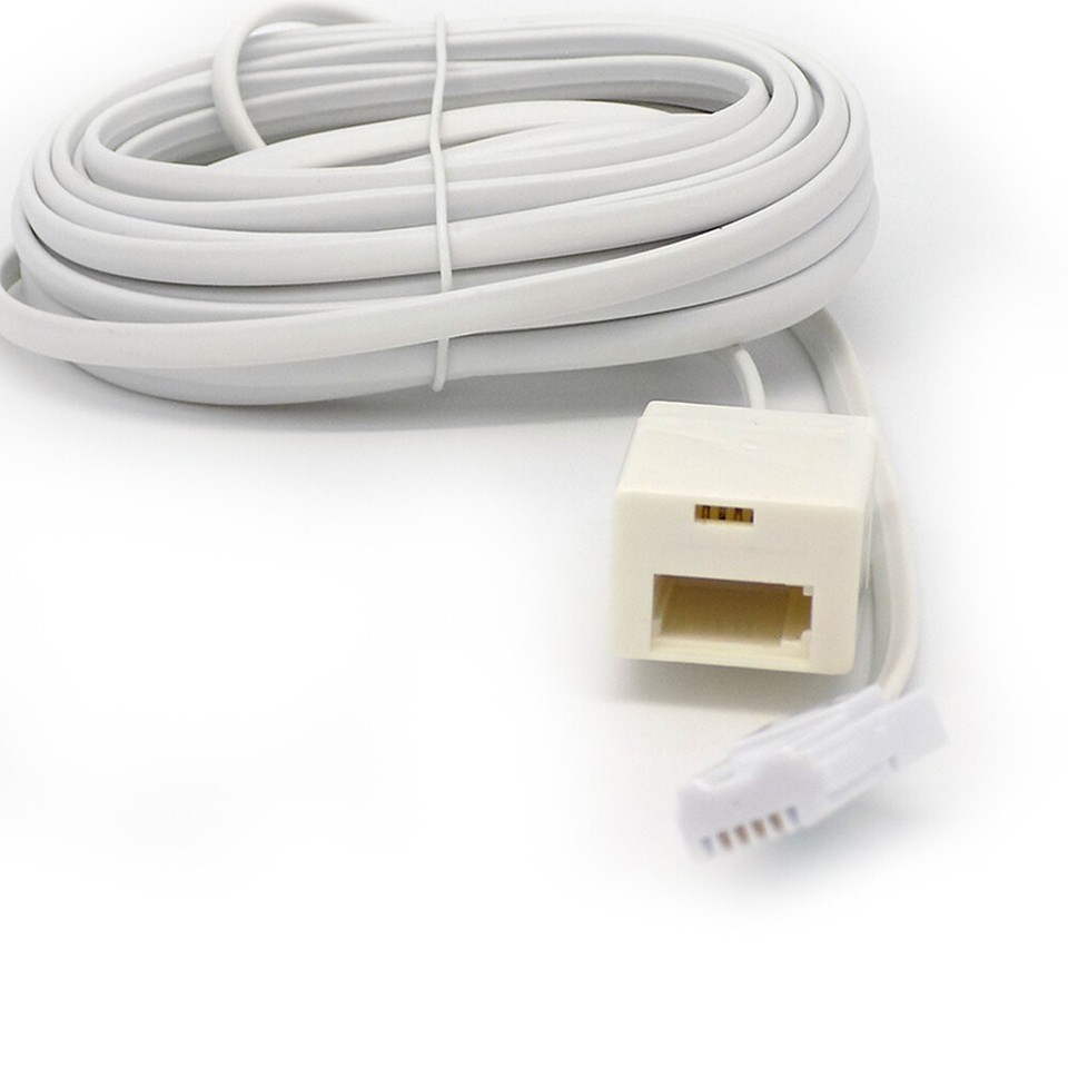 UK Male to UK Female BT Telephone Extension Cable Lead 2m - 30m | eBay UK
