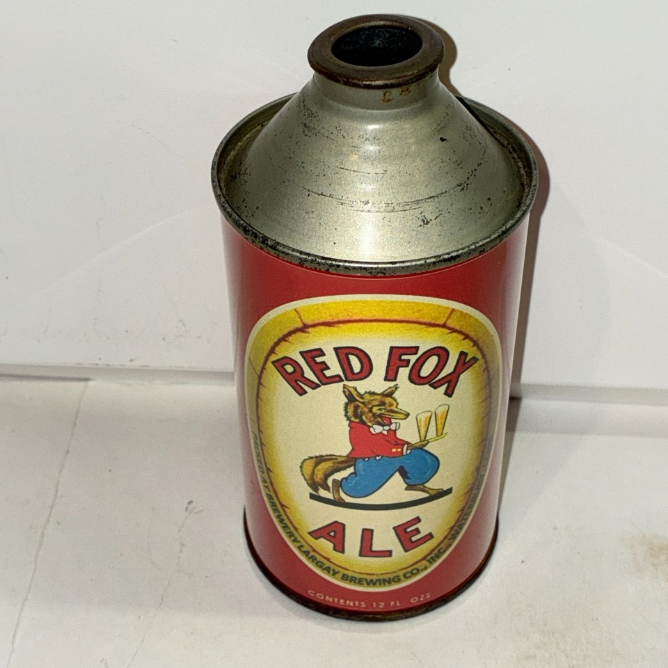 Red Fox Ale NOVELTY / REPLICA cone top beer can, paper label | eBay