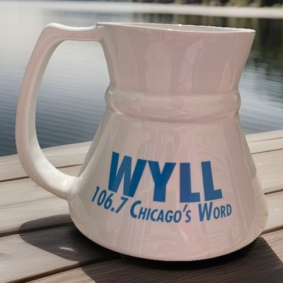 Vintage WYLL 106.7 Chicago’s Word Radio Station Vintage Coffee Mug VERY ...