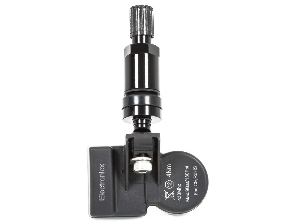 4 Tire Pressure Sensors RDKS Sensor Metal Valve Black for Toyota ...
