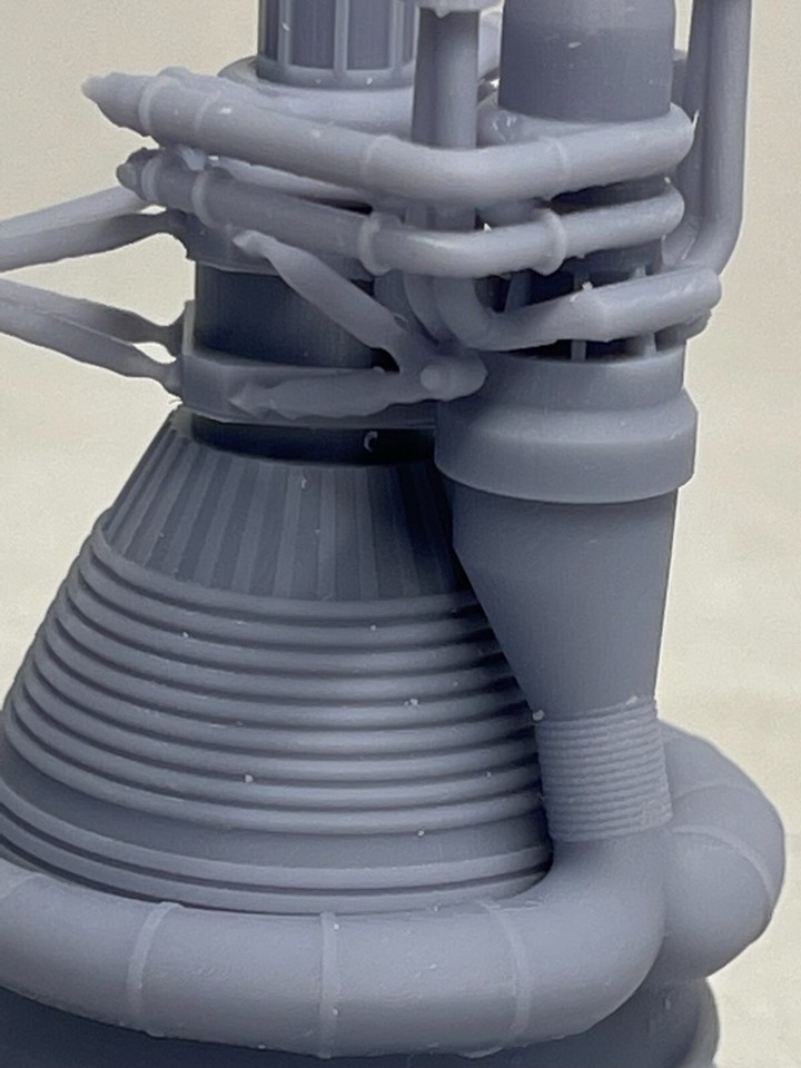 Museum quality 1/96 scale Saturn V model kit - 149 piece 3D resin ...