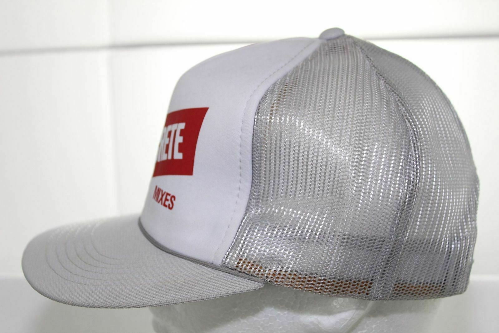 Vintage 1980s REDi-CRETE Cement Mixes Trucker Hat Snapback Cap - Gray ...
