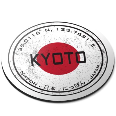 Round Mouse Mat Kyoto Japan Flag Circle #59326 | eBay UK