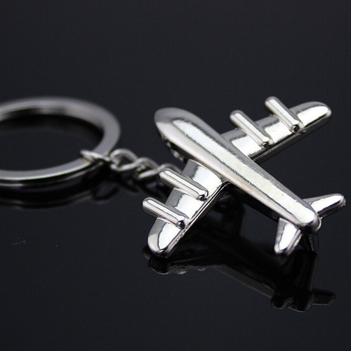 Mini Model Airplane Jet Keychain Aircraft Plane Key Ring Chain 3D Toy ...