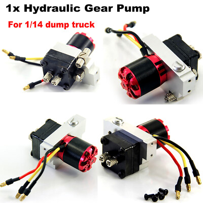 Hydraulic Gear Pump W/Relief Valve for 1/14 RC Trailer Truck ...