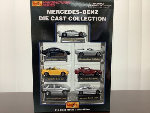 Maisto Manufacturer Series1:64 Mercedes-Benz Die Cast Collection 7 cars ...