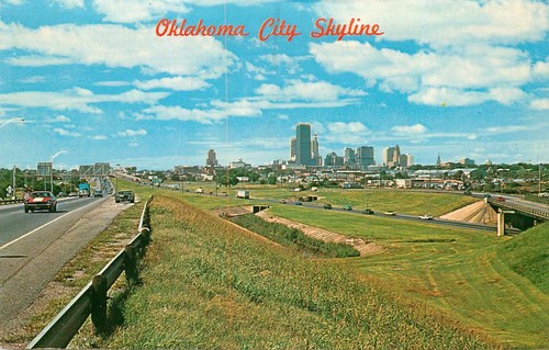 Postcard Oklahoma City Interstate 40 View Skyline Unposted | eBay