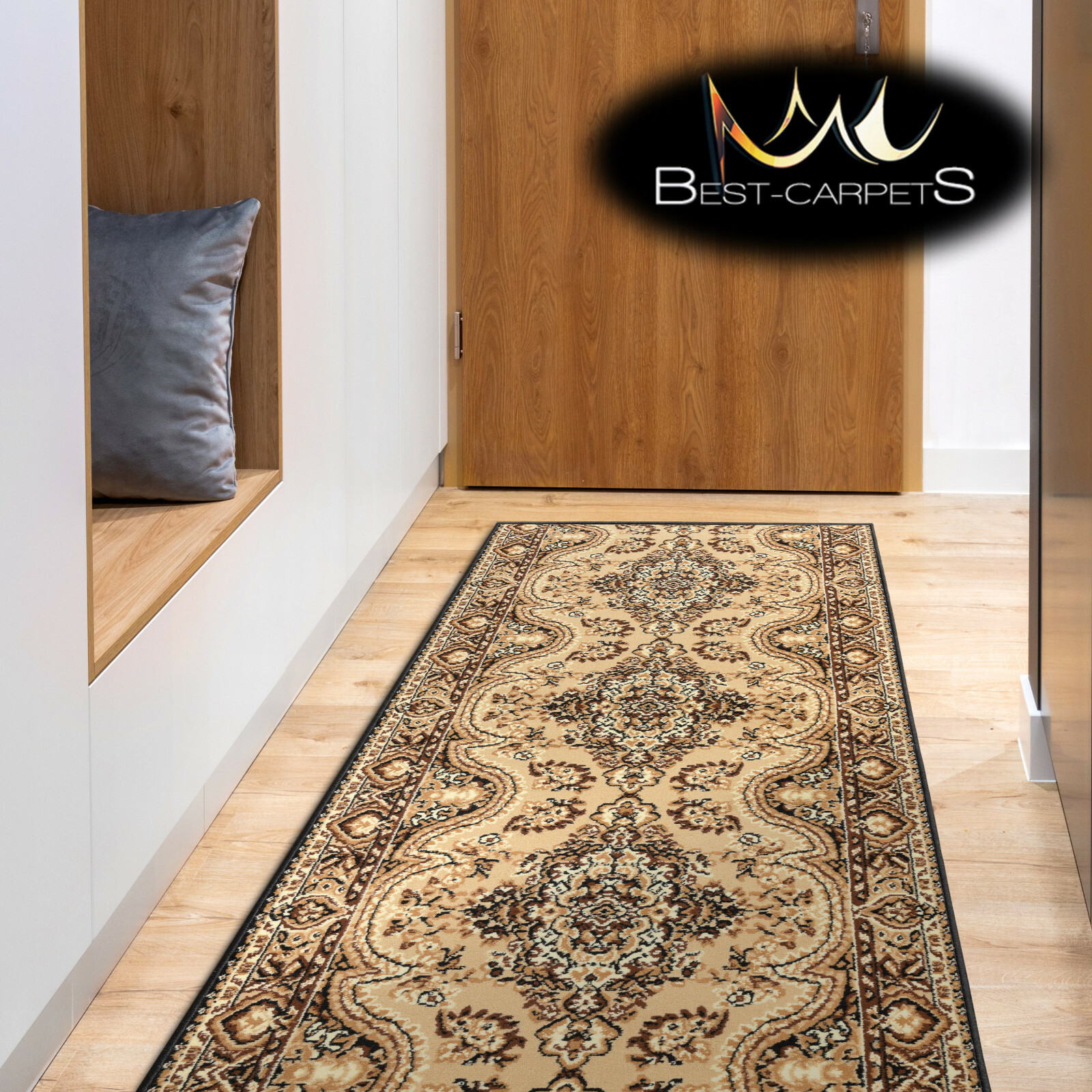 Modern Hall Carpet Runner BCF SPRING beige ! Stairs Width 60cm-200cm ...