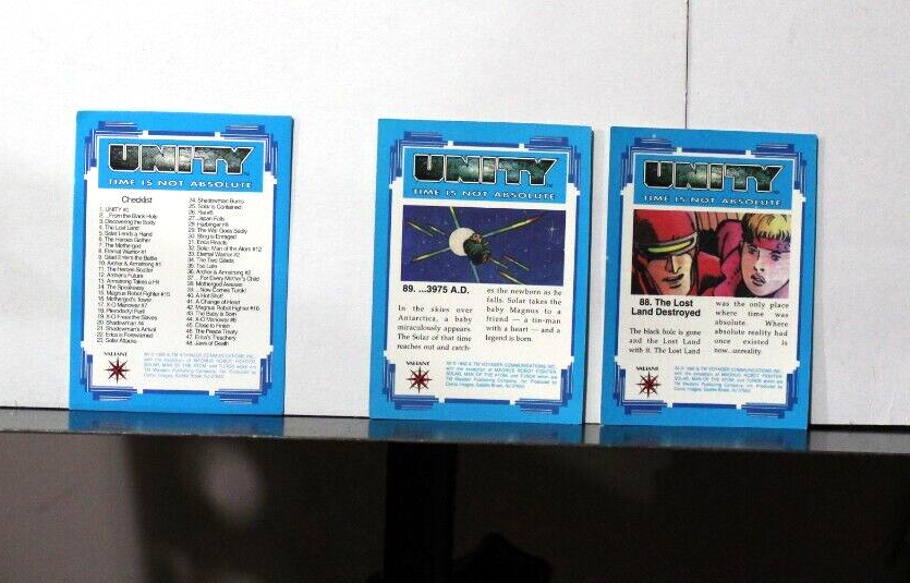 Unity Collector Cards 90 Complete Set 1992 Valiant Comic Images | eBay