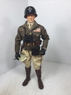 1/6 DRAGON WW2 US 4 STAR GENERAL GEORGE S. PATTON JR 3RD ARMY + COLT ...