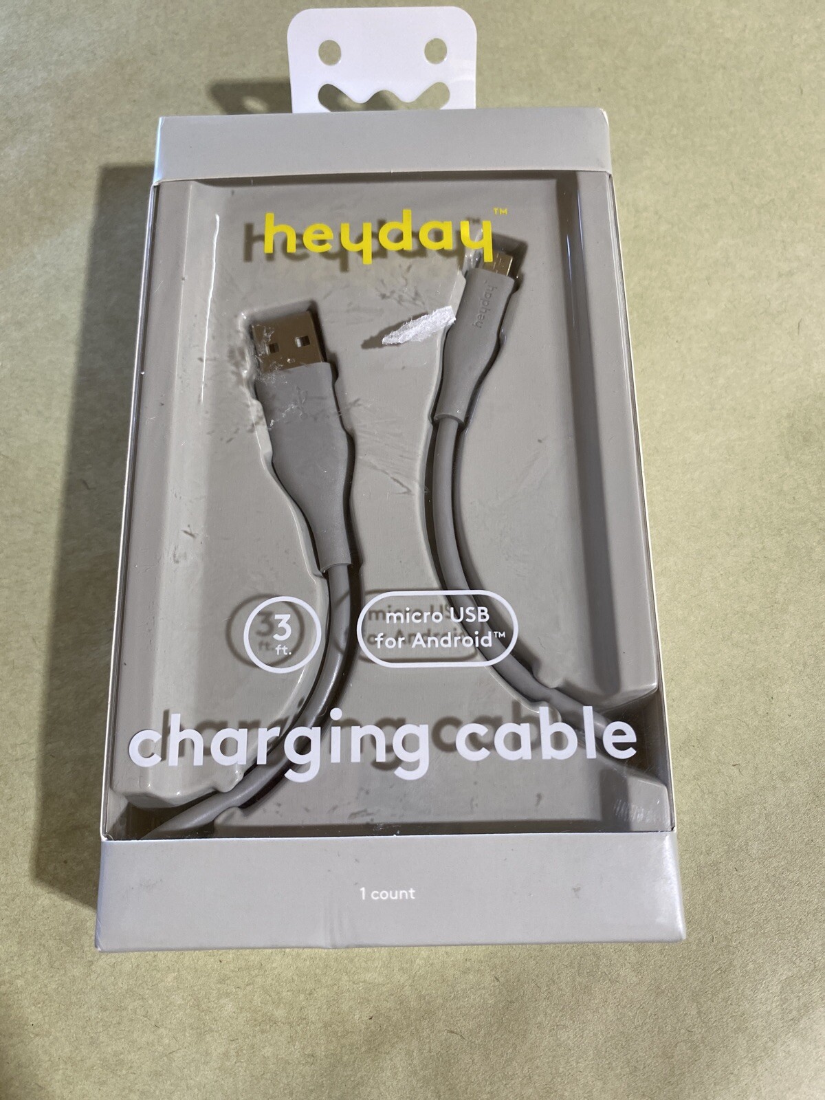 Heyday 3 ft Micro USB Charging Cable - For Android - Gray | eBay
