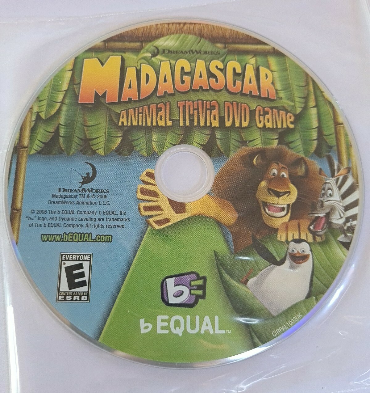 DreamWorks Madagascar Animal Trivia DVD Game (2006) Video Disc Only | eBay