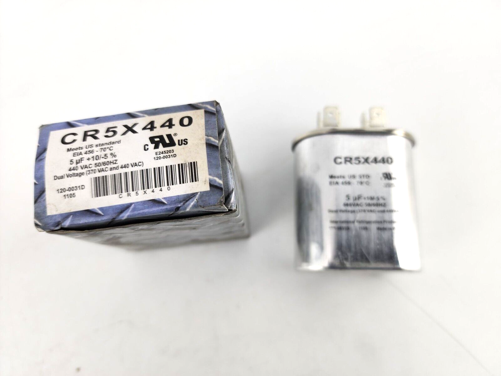 IRP CR5X440 Oval Capacitor 5 MFD 440 VAC for sale online | eBay
